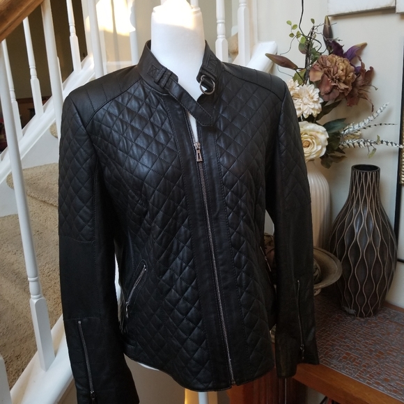 Samuelson Leather Noella | Jackets & Coats | Genuine Lamb Leather Quilted Black Jacket | Poshmark